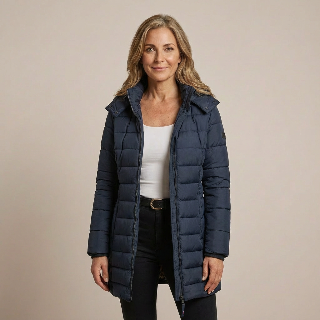 Elise - Long down jacket – Amelia & Hudson (New York)